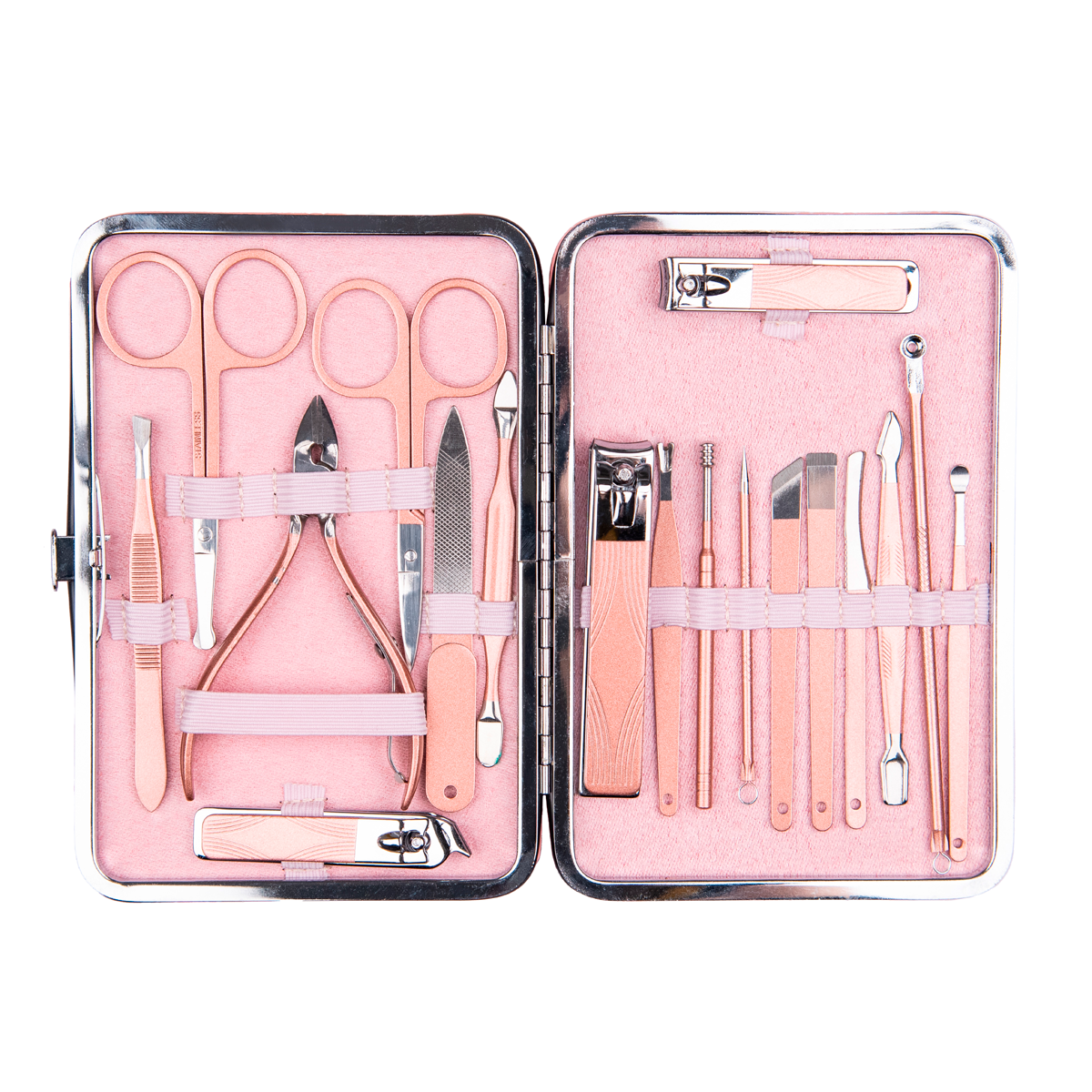 Rose Gold 18 Piece Nail Clipper Manicure Set | Start Global Goods ...